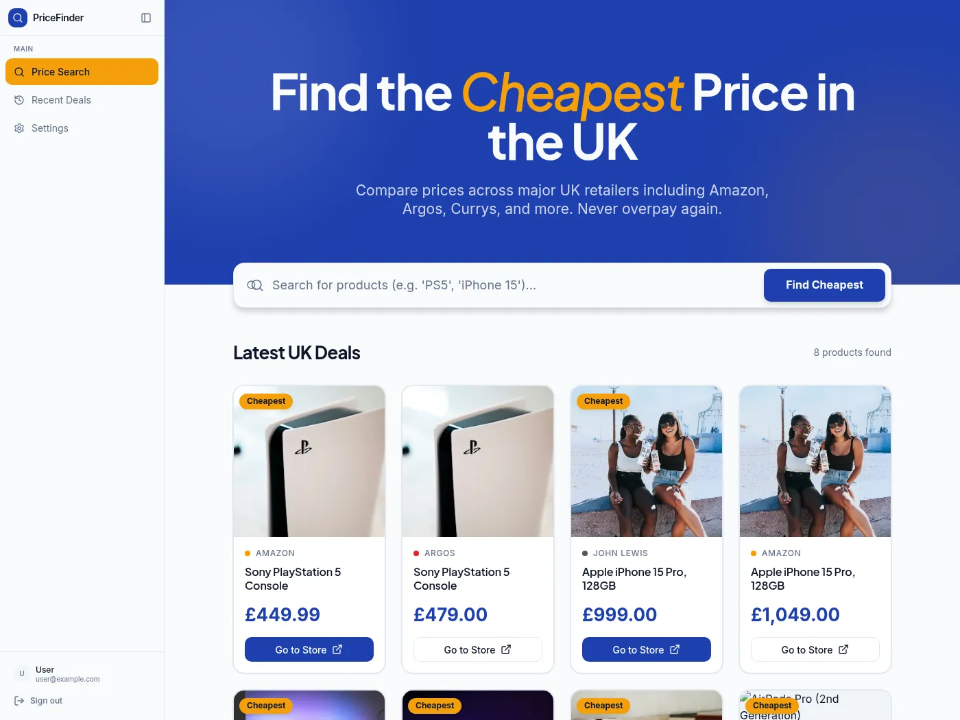 UK Price Finder