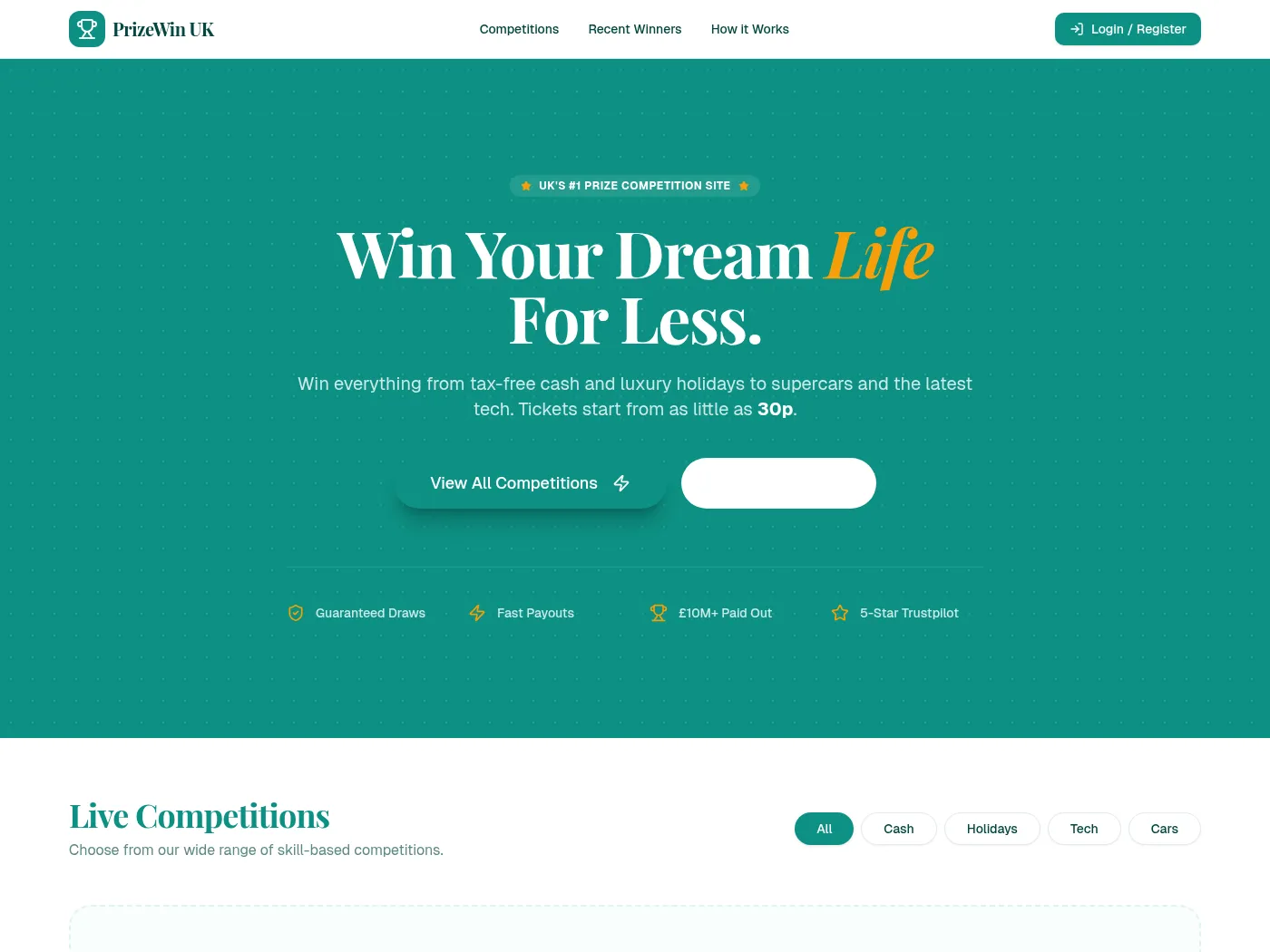PrizeWin UK Competitions