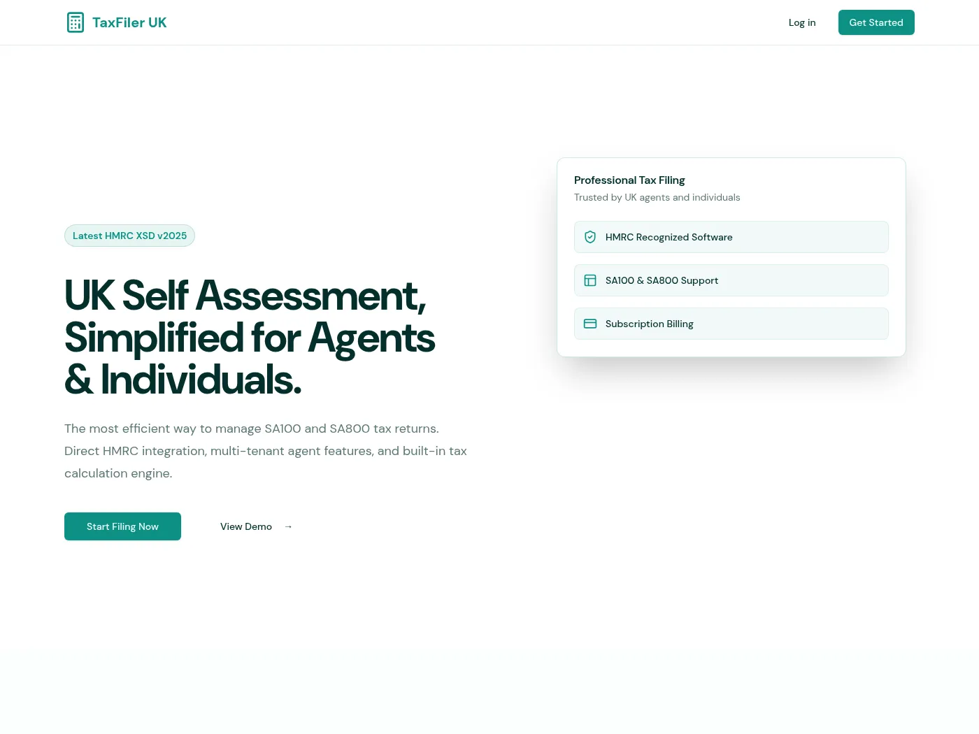 TaxFiler UK SaaS