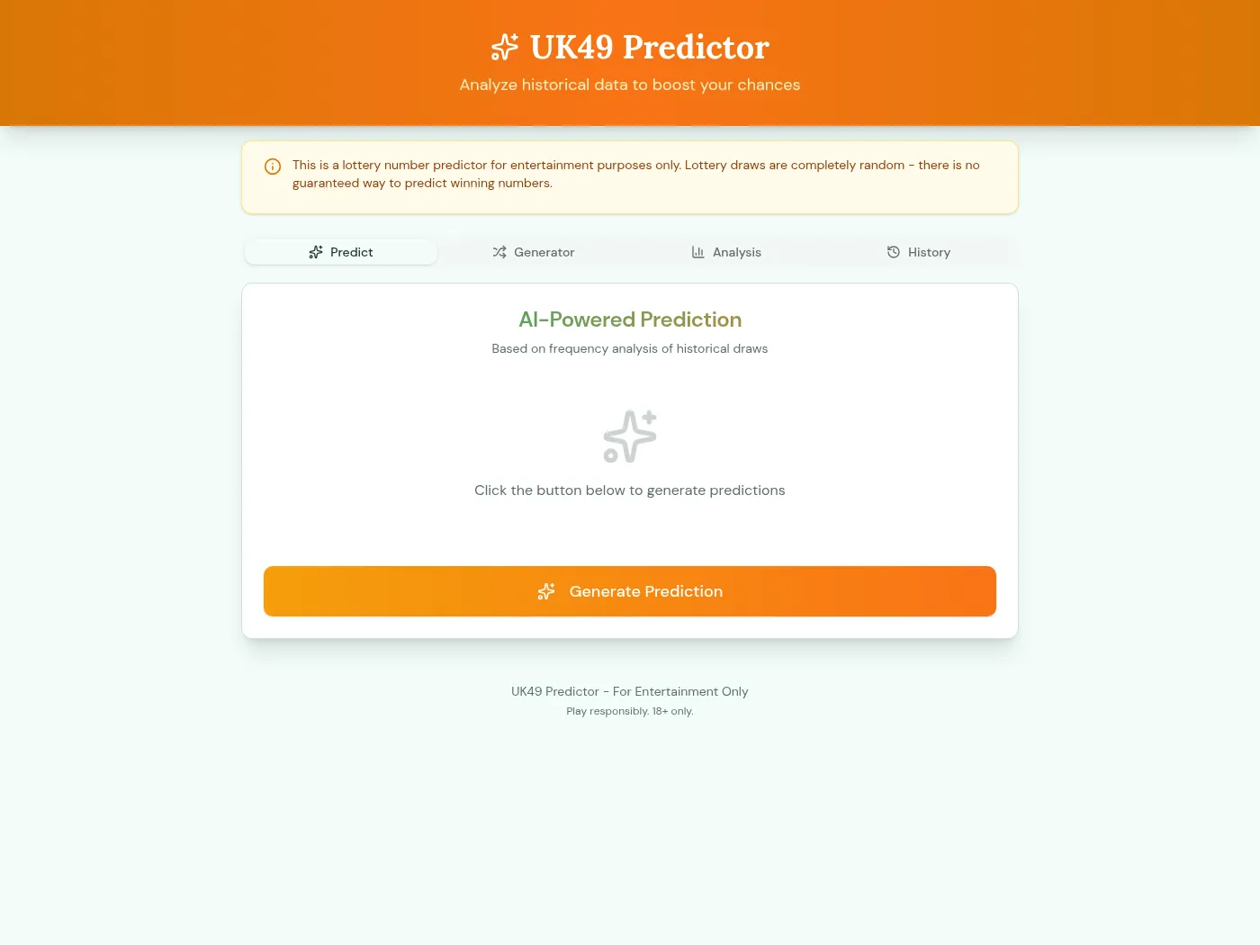 UK49 Predictor