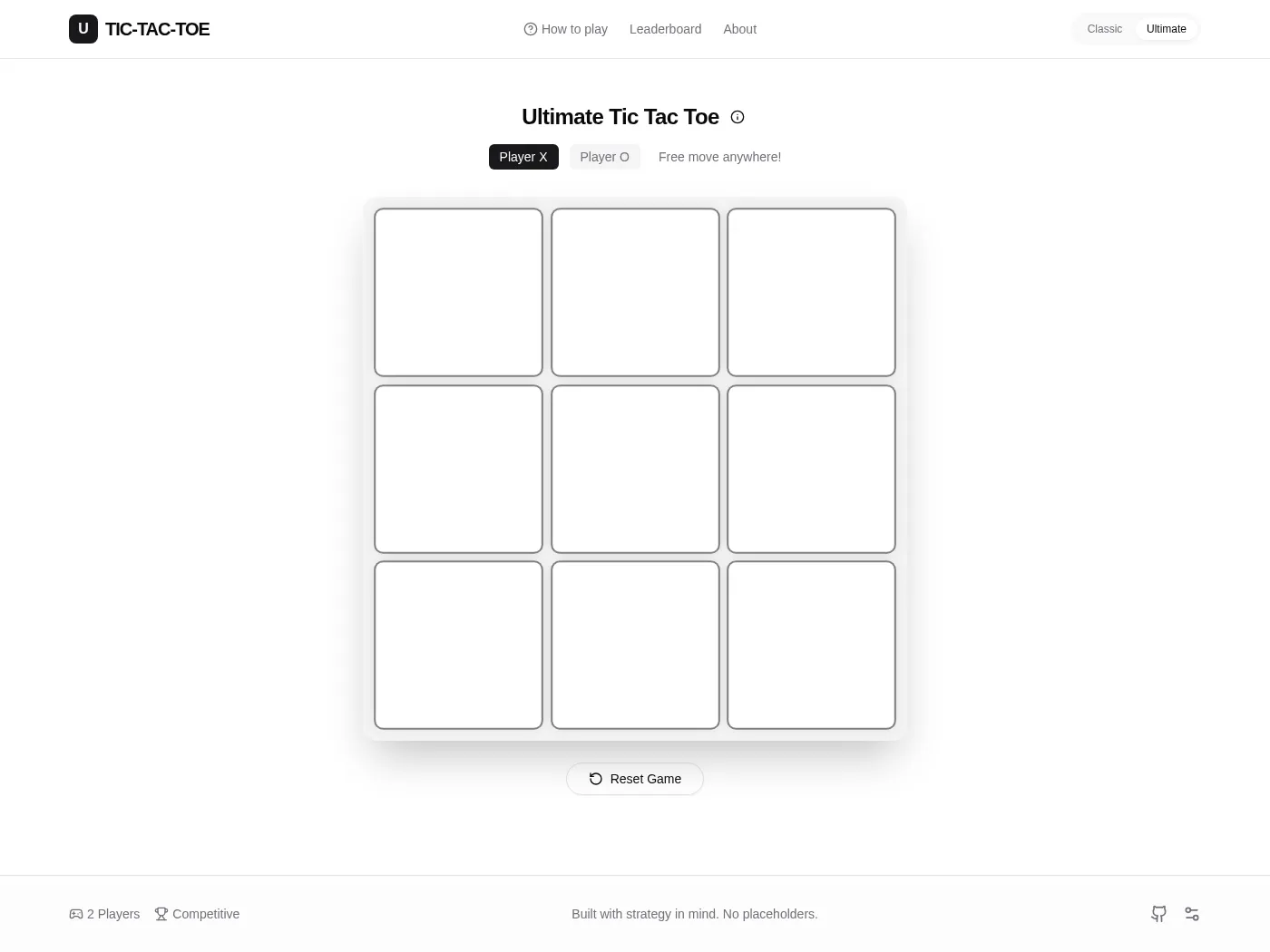 Ultimate Tic Tac Toe