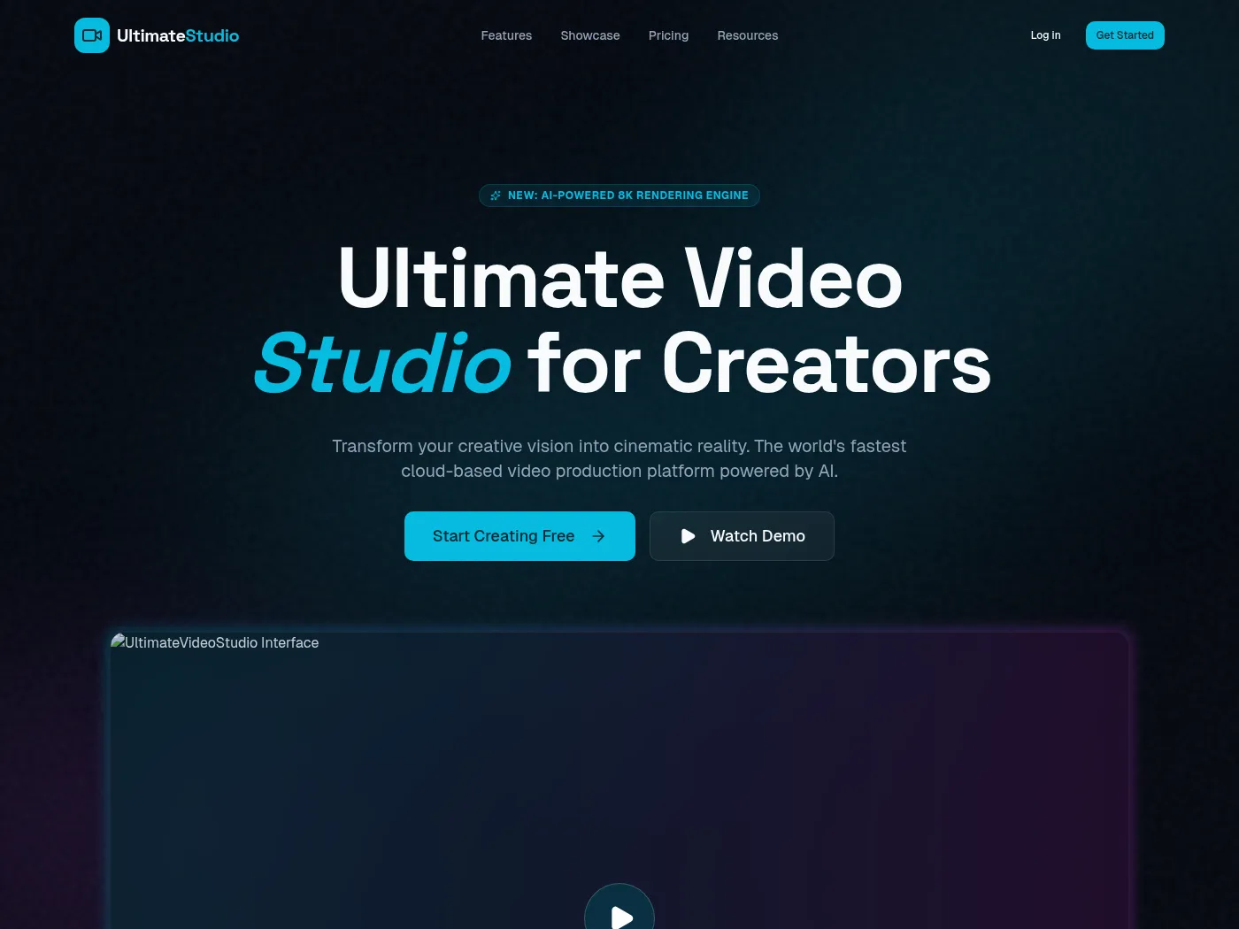 UltimateVideoStudio Webpage