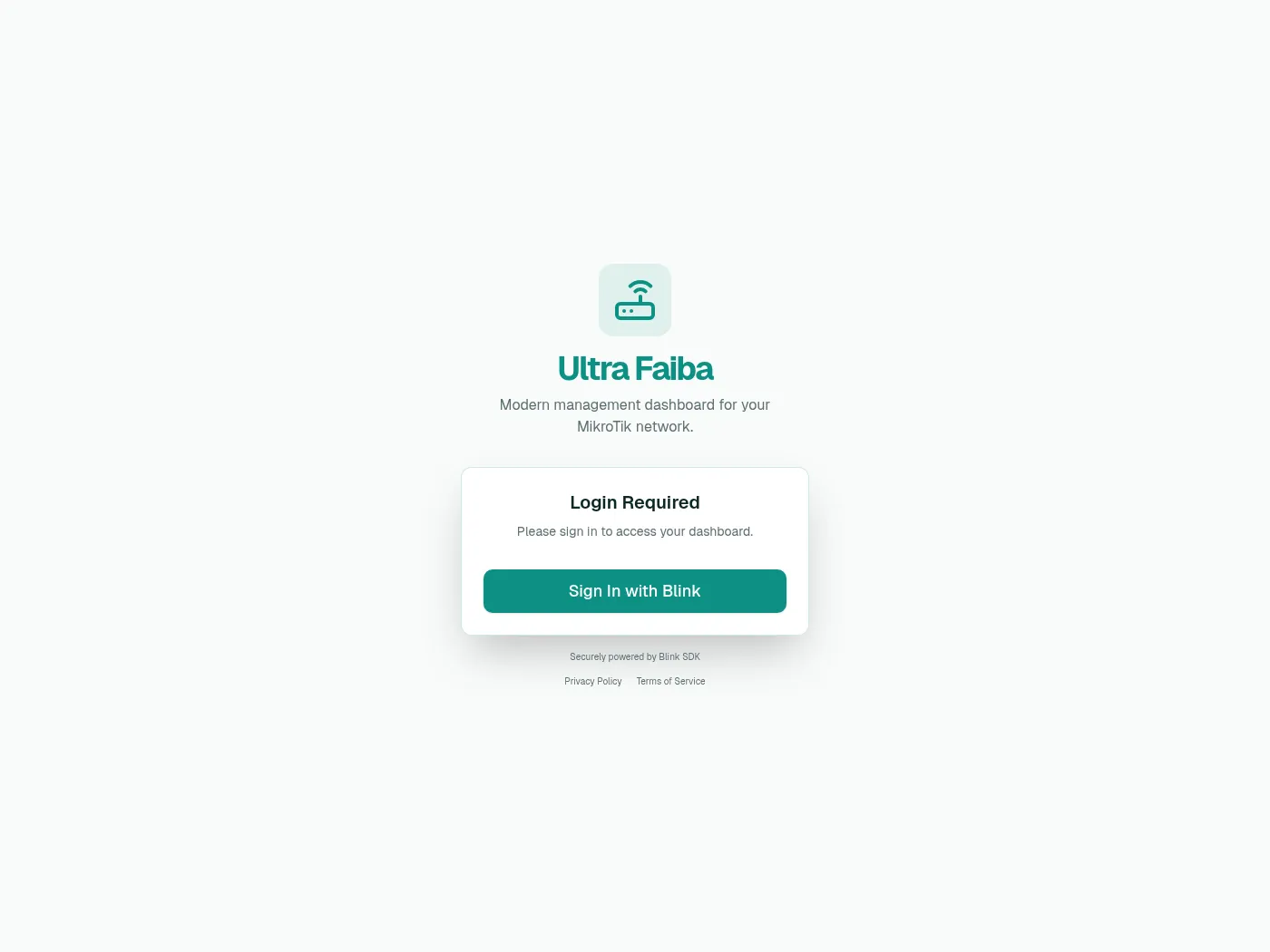 Ultra Faiba Router Manager