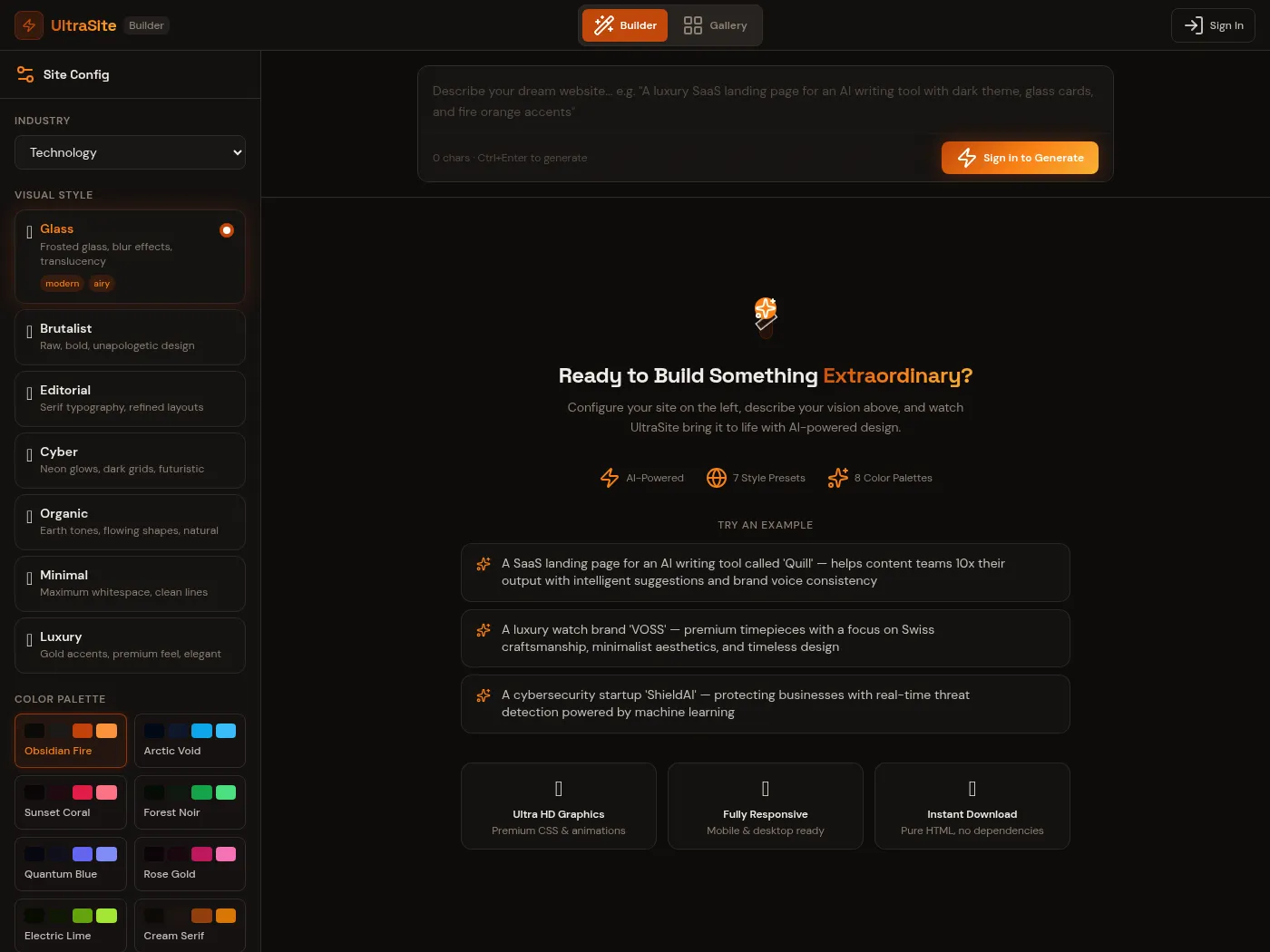 UltraSite Builder