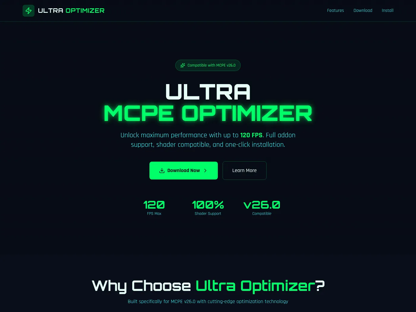 Ultra MCPE Optimizer