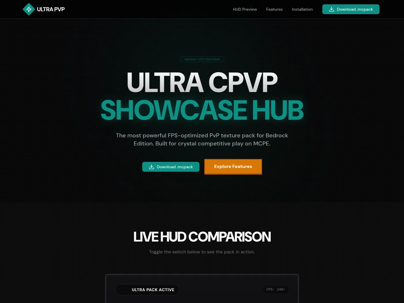 Ultra MCPE PvP Pack