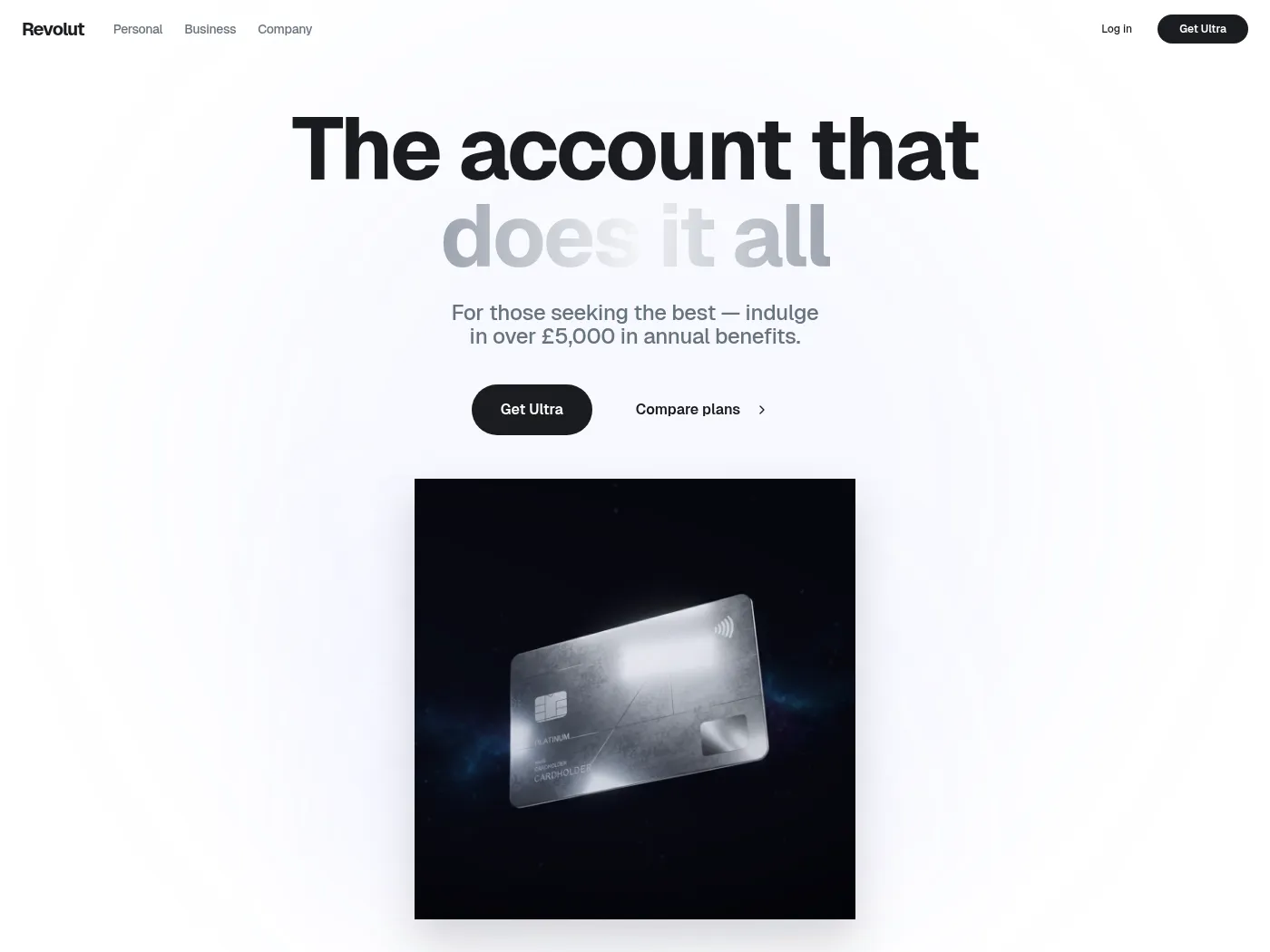 Ultra Plan Landing Page