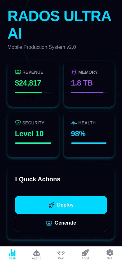 Ultra Rados AI Mobile Suite
