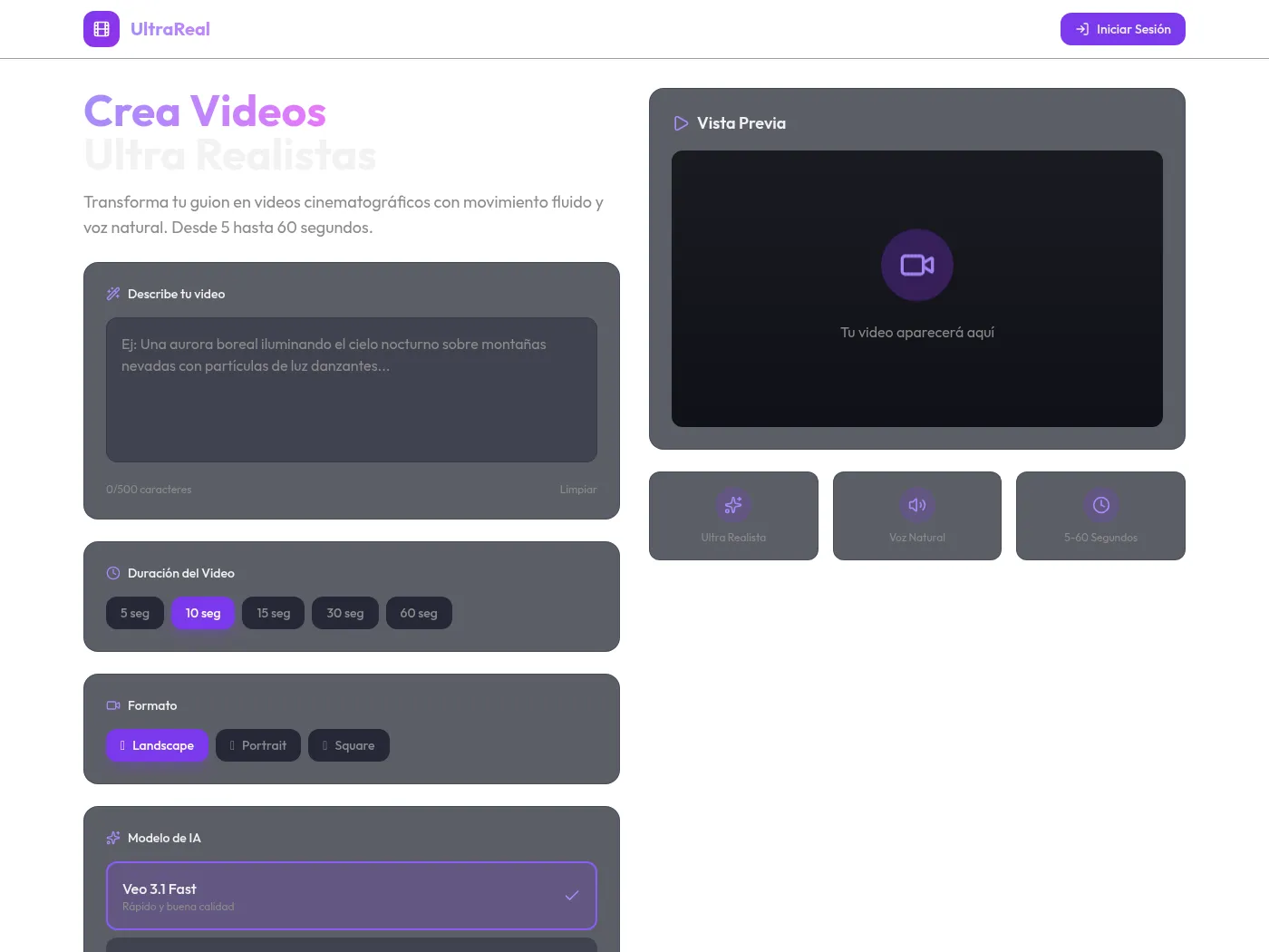 UltraReal Video Generator