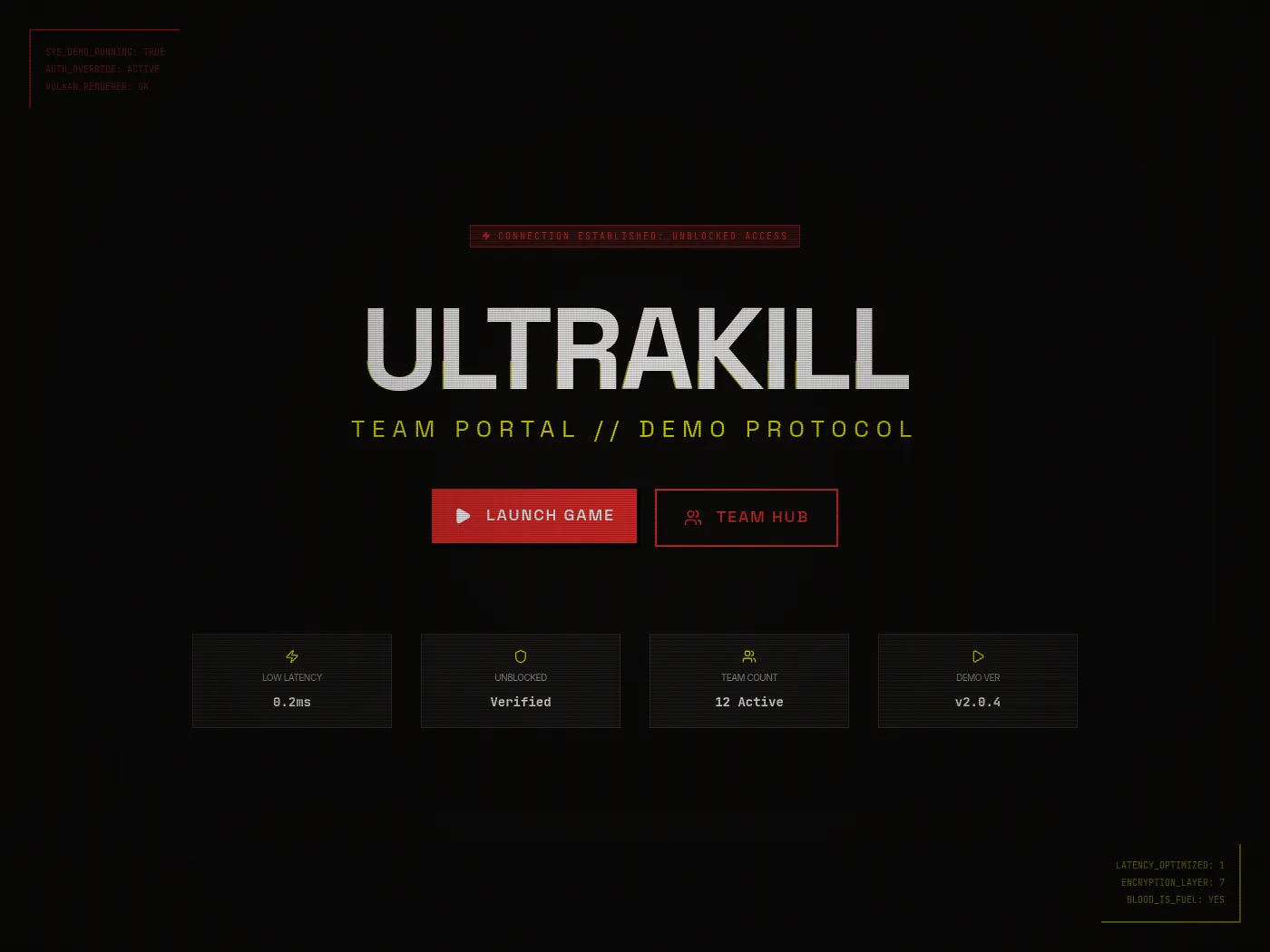 Ultrakill Demo Site