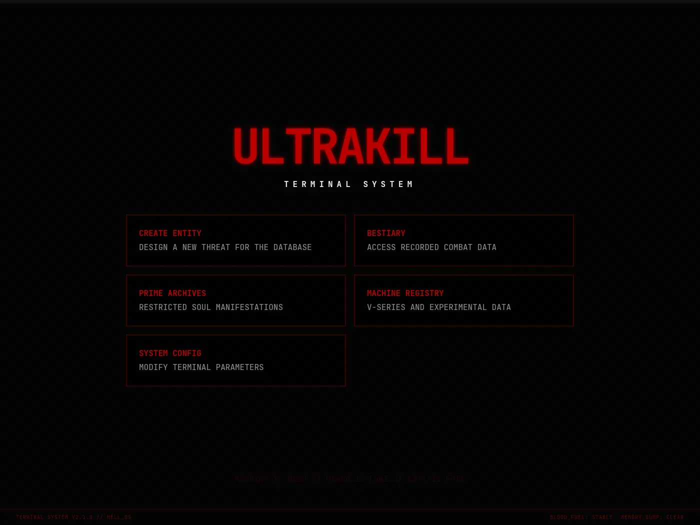 ULTRAKILL Terminal Creator