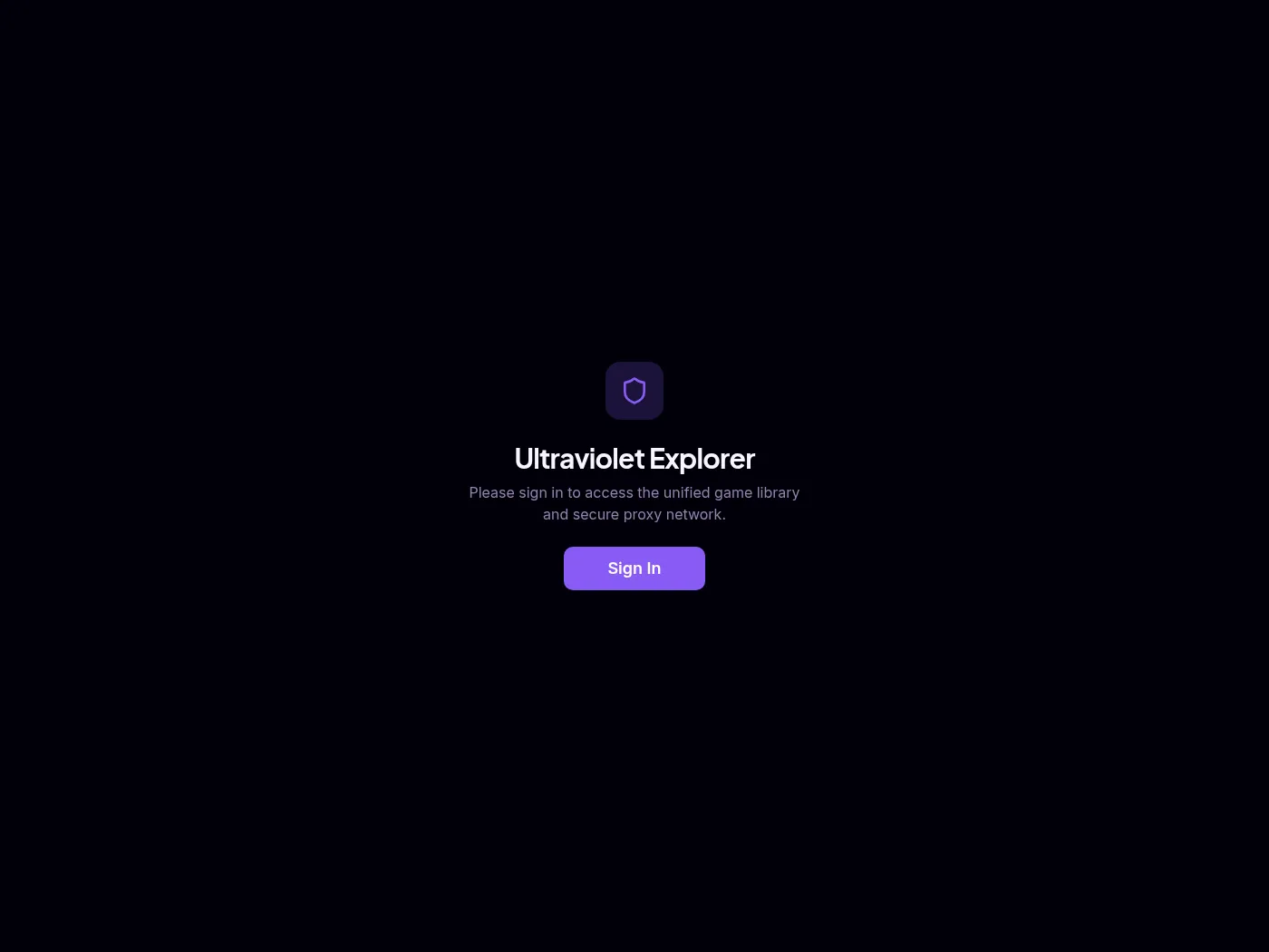 Ultraviolet Game Explorer