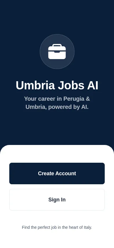 Umbria Jobs AI App