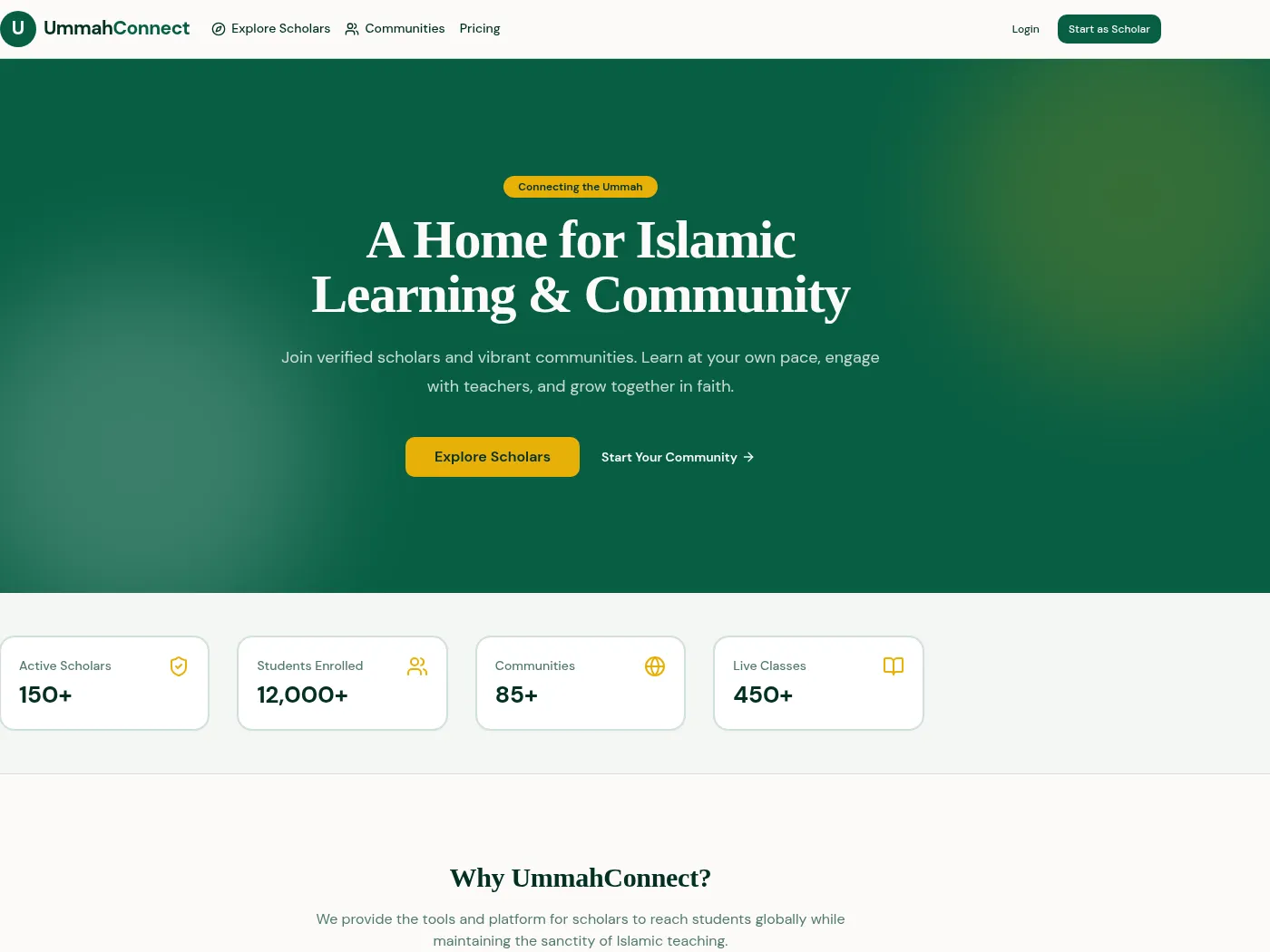 UmmahConnect Platform