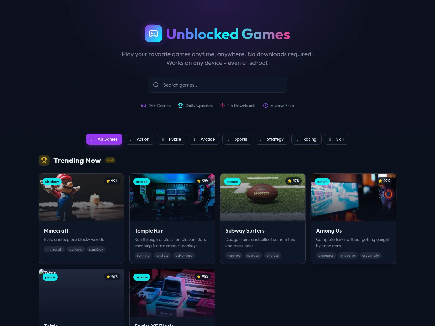 Unblock Game Portal