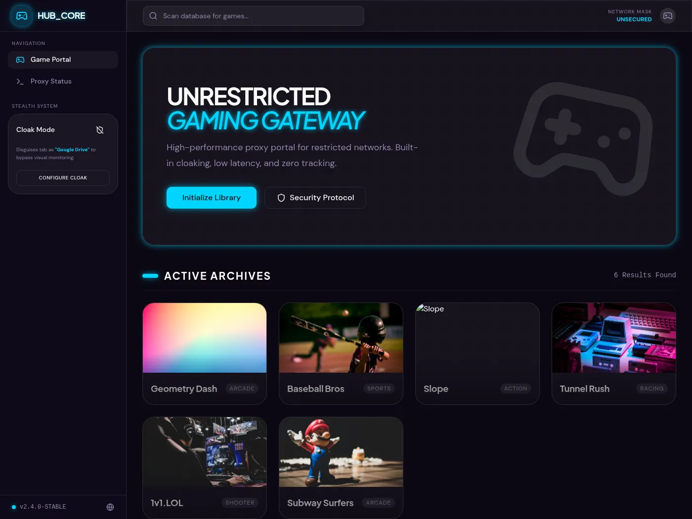 Unblocked Game Hub