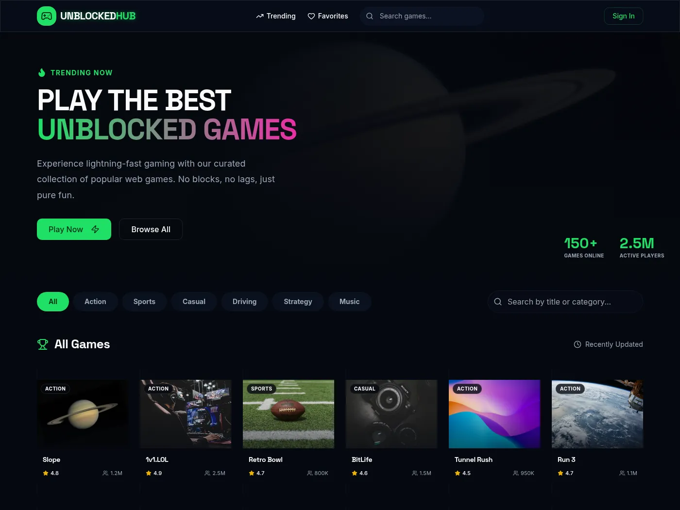 Unblocked Game Hub