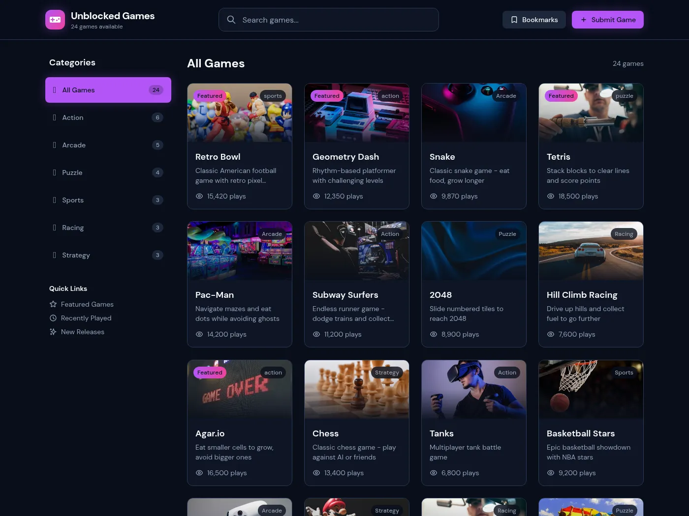 Unblocked Games Portal