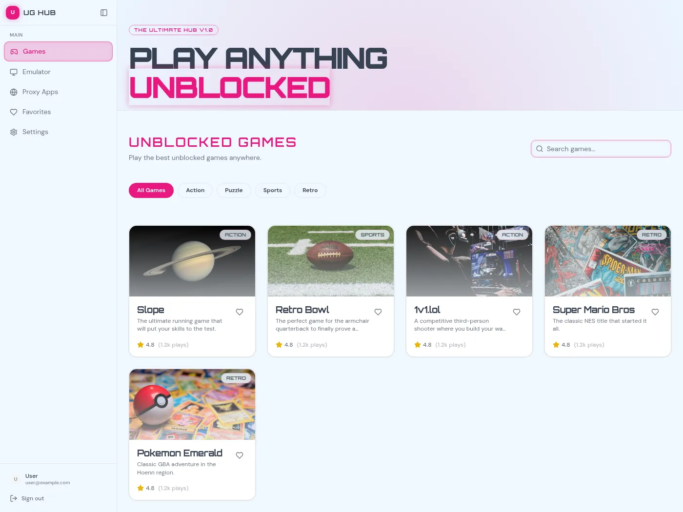 Unblocked Games Hub