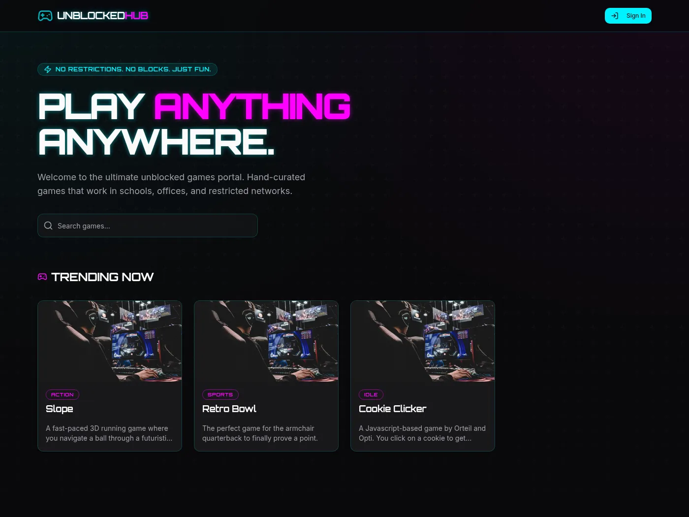 Unblock Games Hub