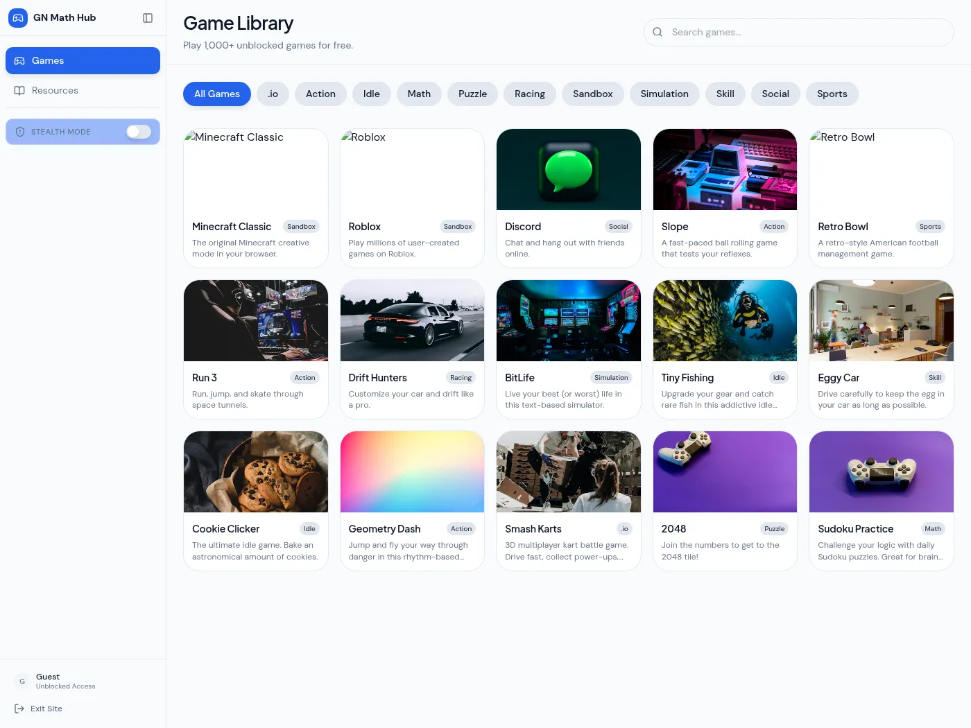 School Unblocked Games Hub