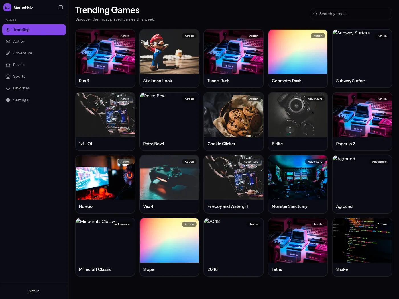 Unblocked Games Hub