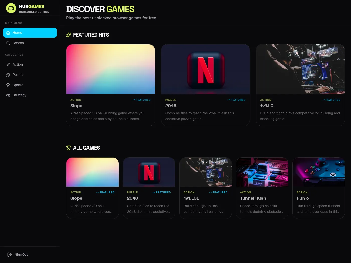Unblocked Games Hub