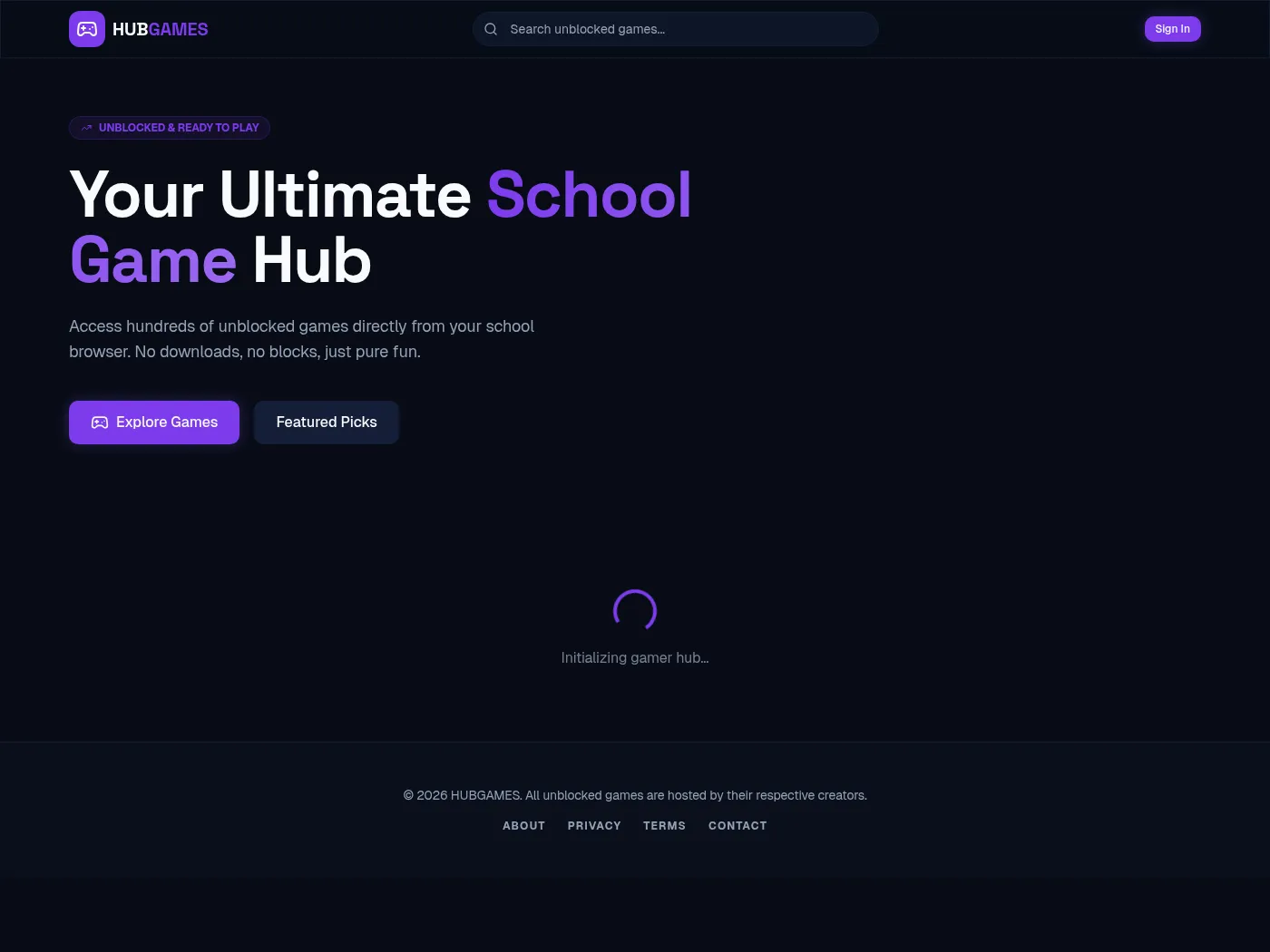 School Unblocked Games Hub