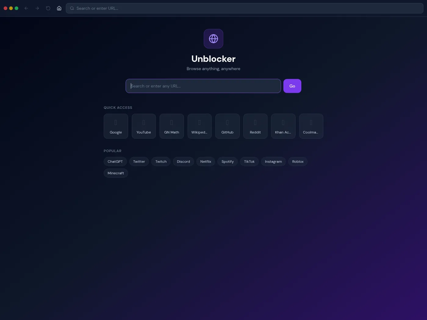 Unblocker Browser