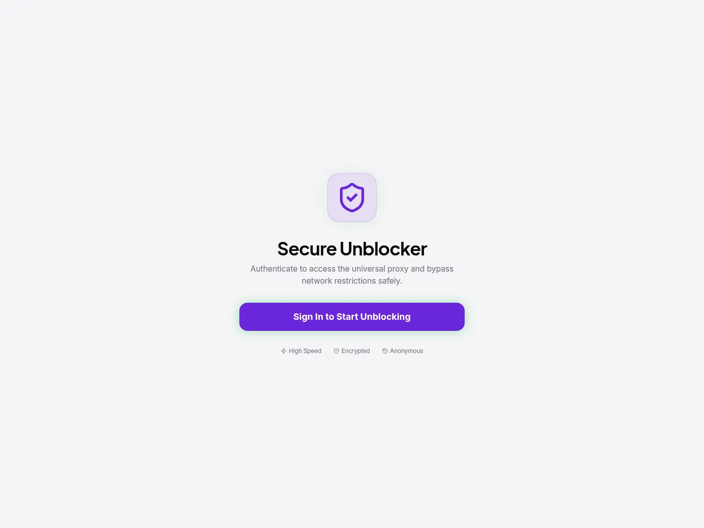 Universal Unblocker Proxy