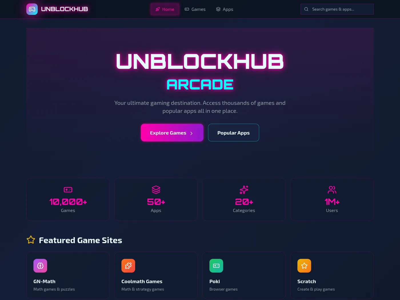 UnblockHub Arcade