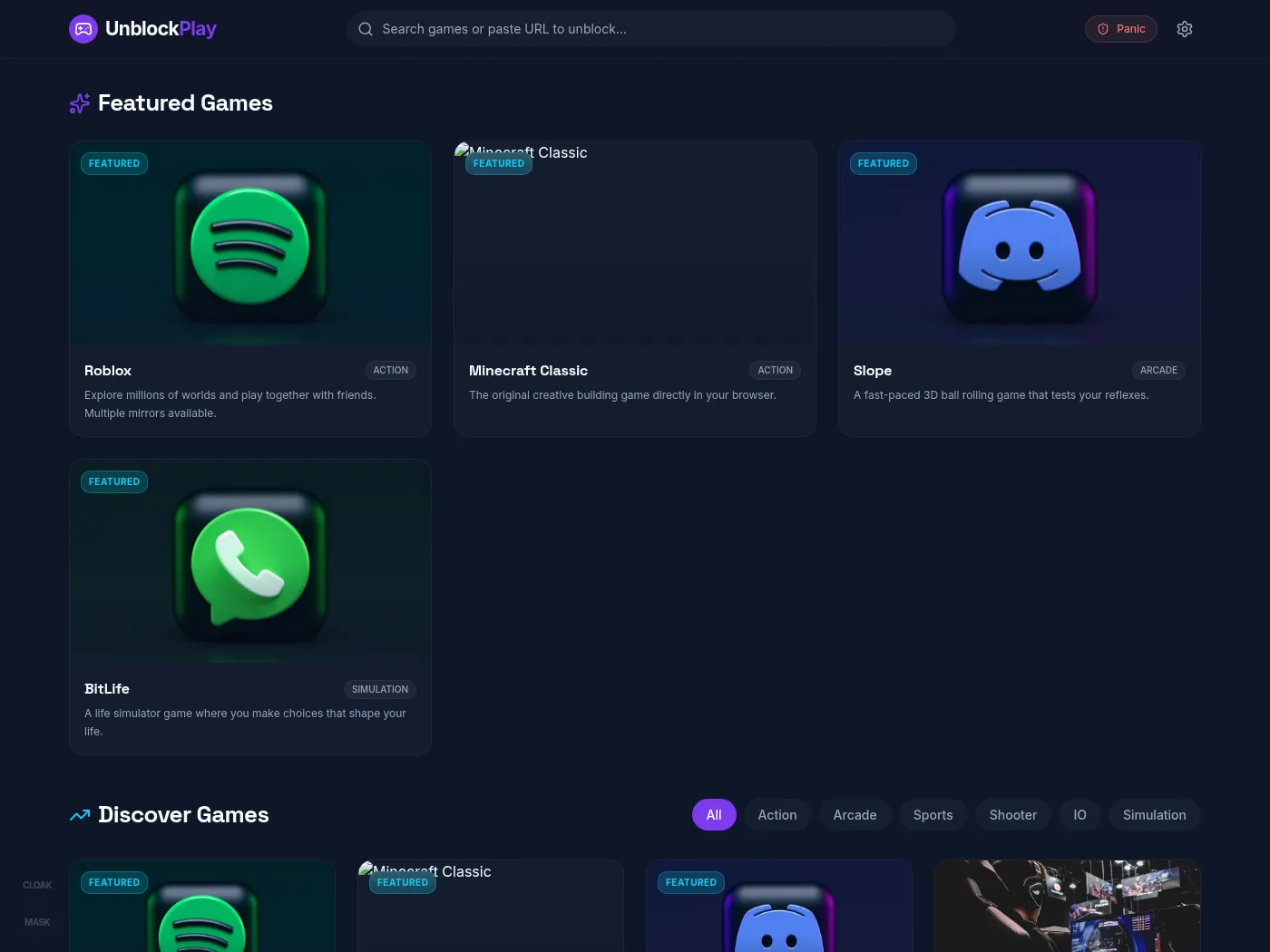 UnblockPlay Hub
