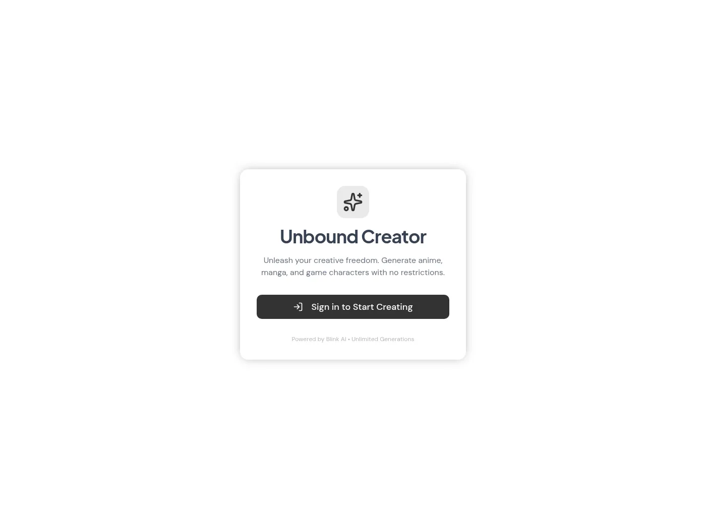 Unbound Character Generator