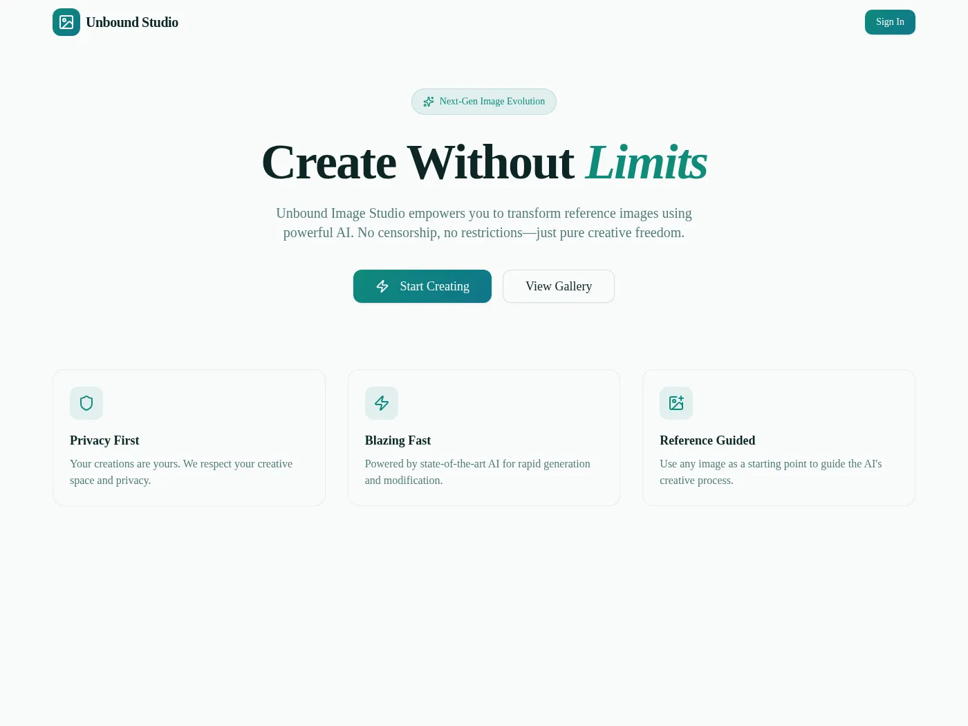 Unbound Image Studio