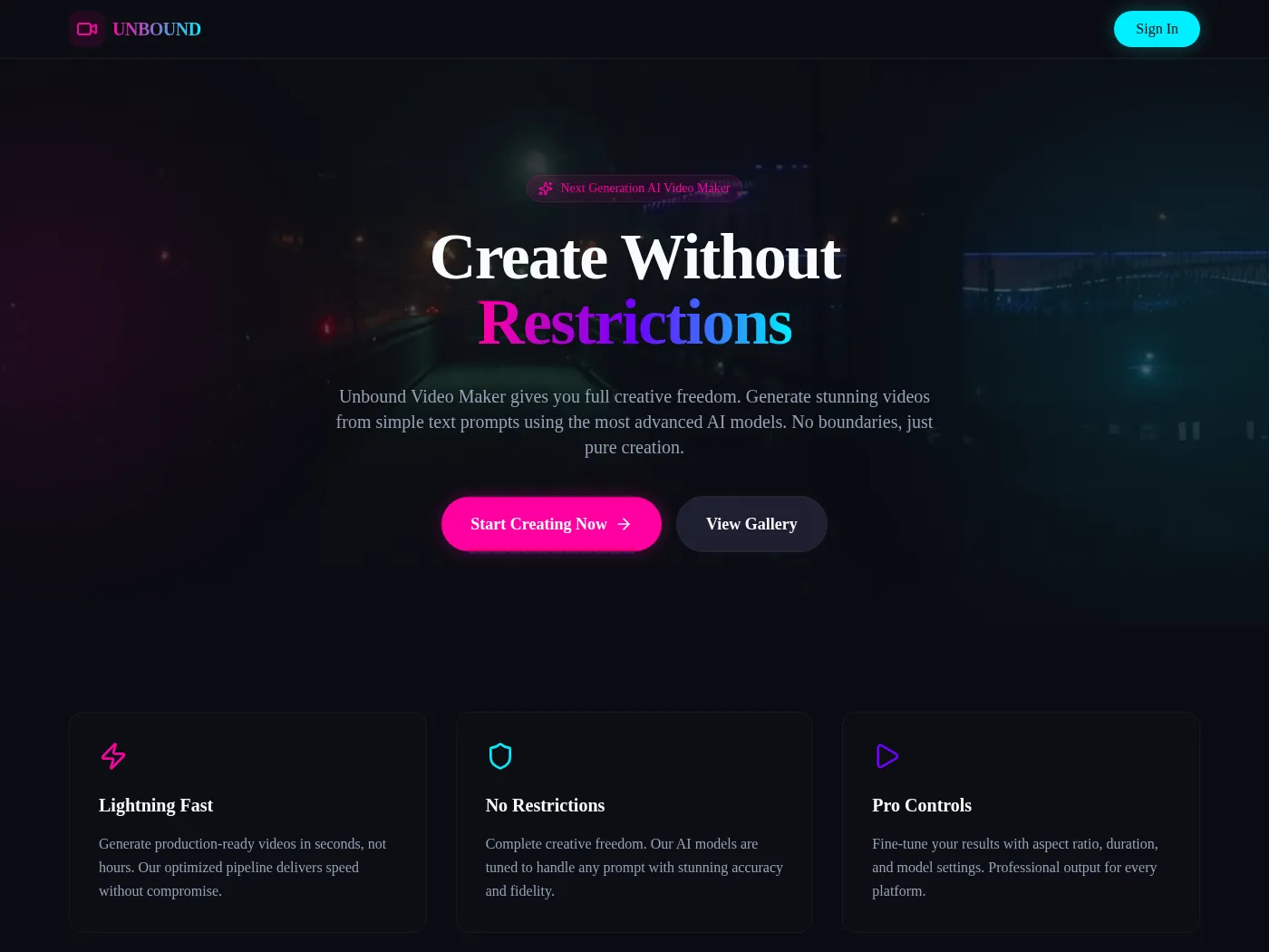Unbound Video Maker
