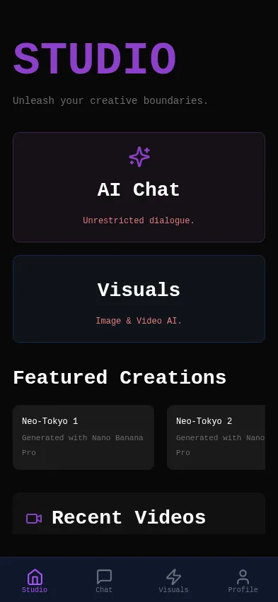 Uncensored AI Studio
