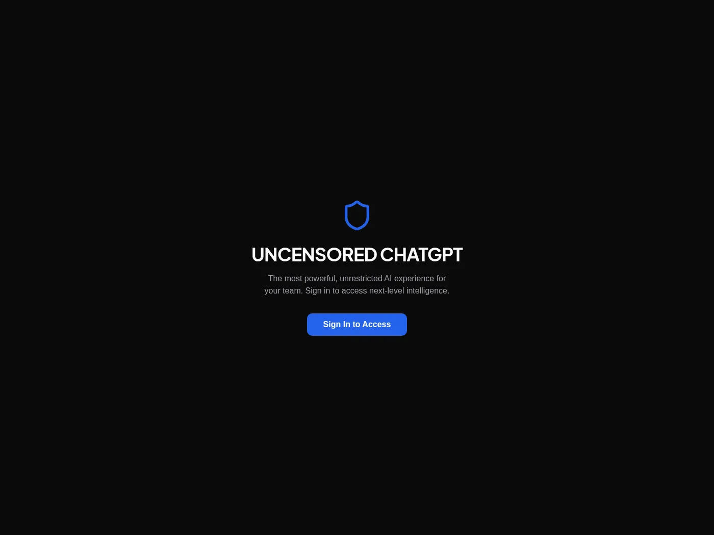Uncensored ChatGPT Suite