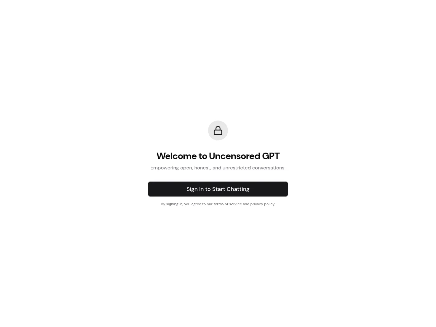 Uncensored GPT Chat