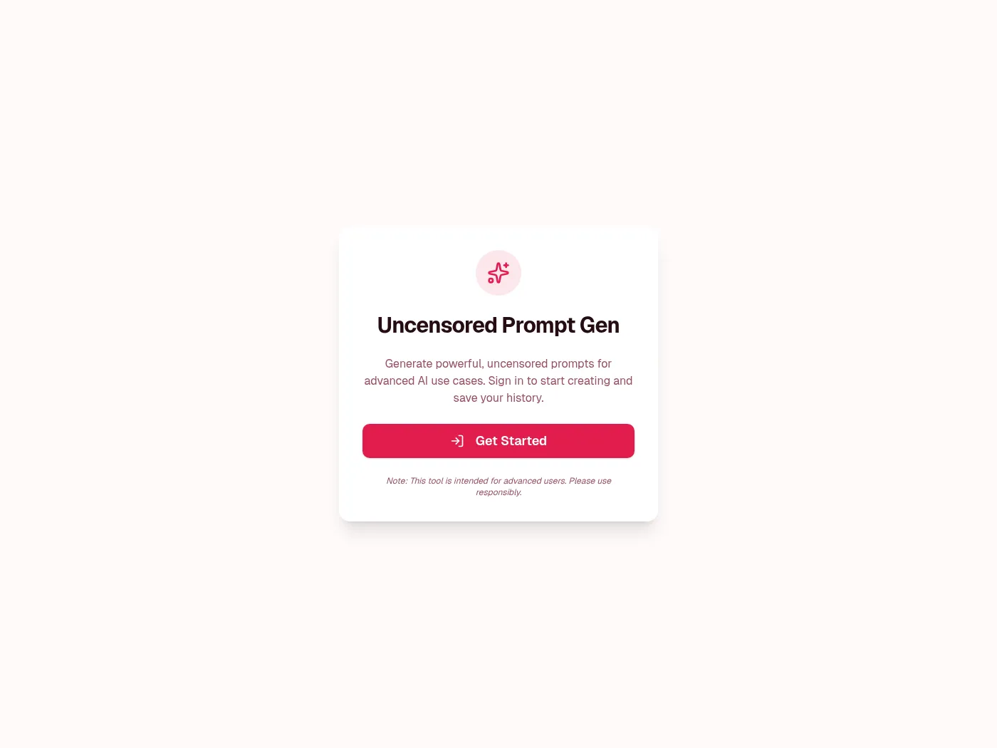 Uncensored Prompt Generator