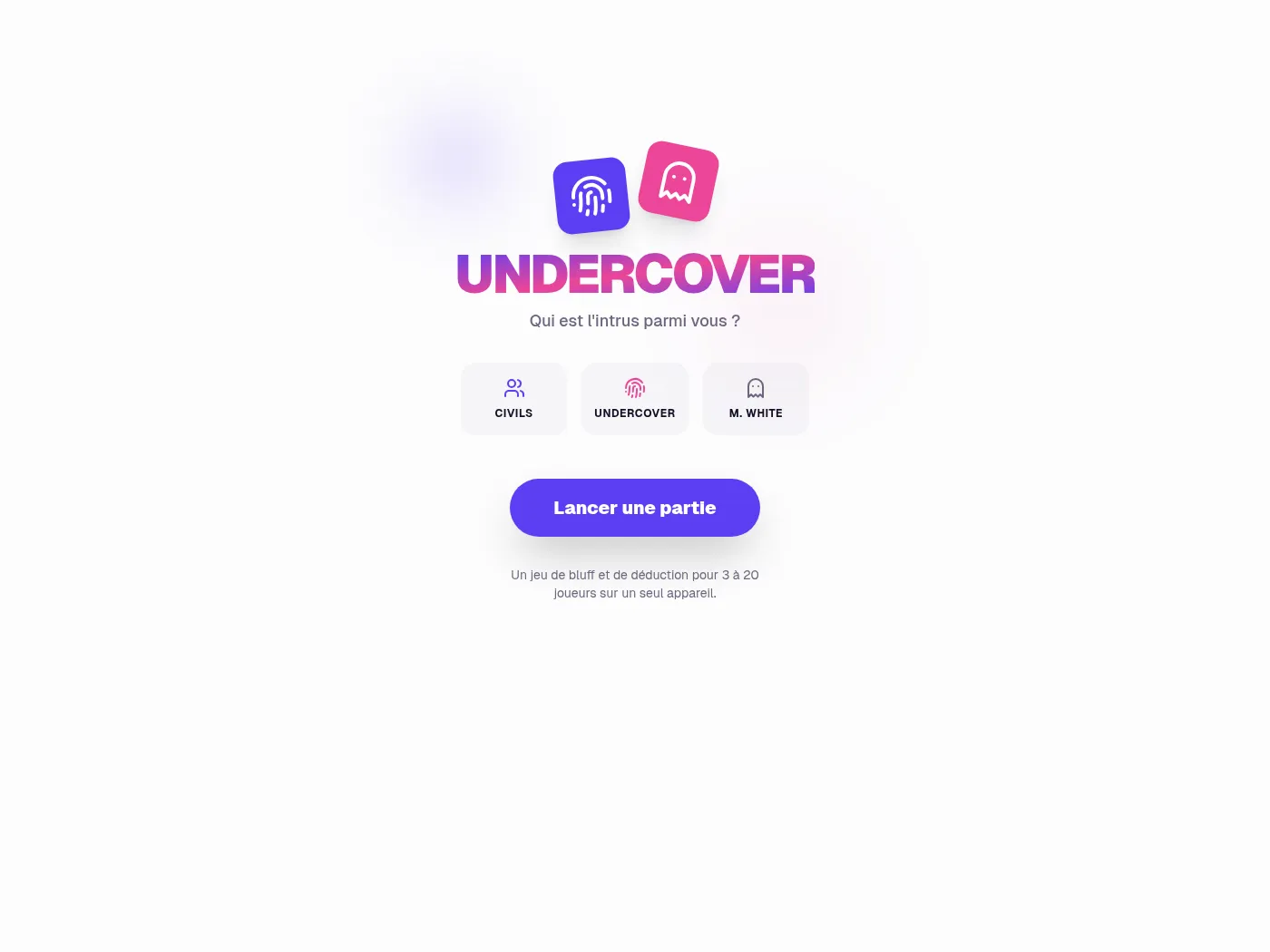 Undercover Game Web