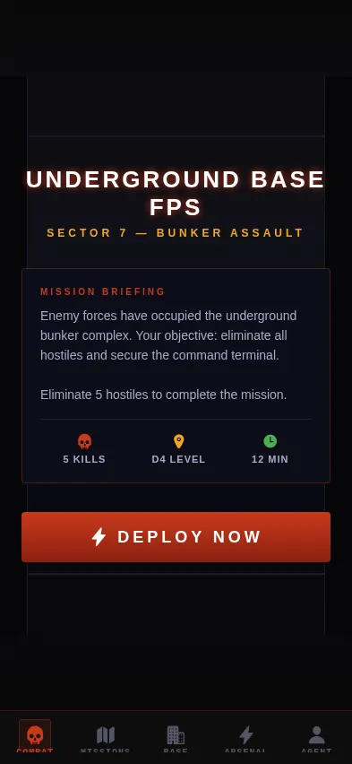 Underground Base FPS