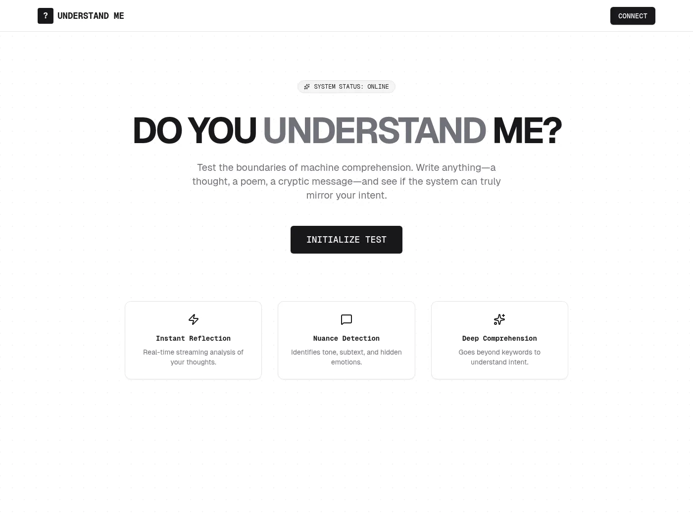 Do You Understand Me?