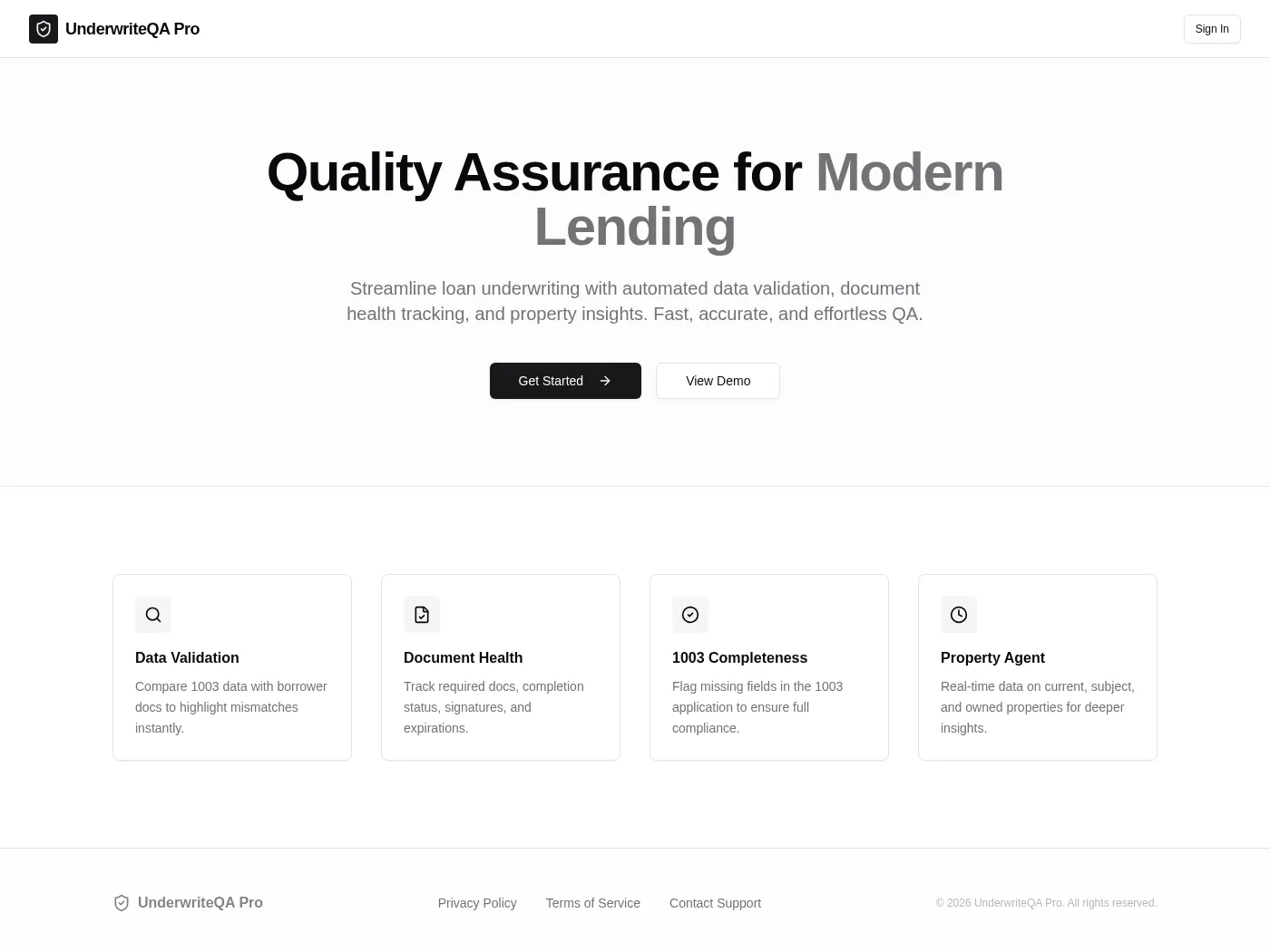 UnderwriteQA Pro