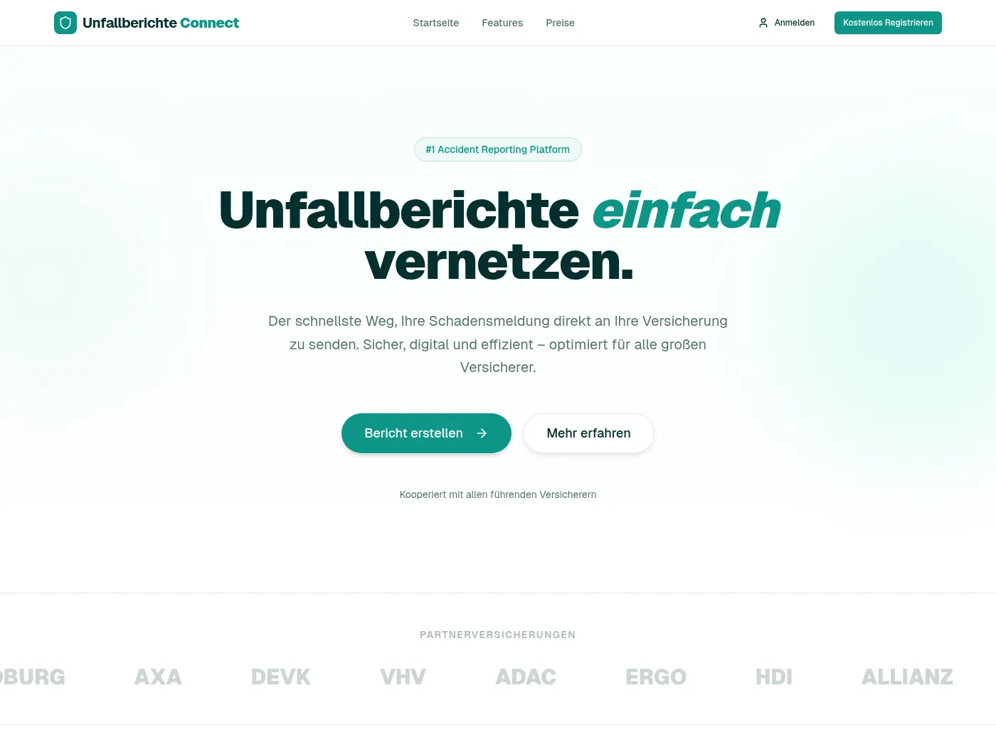 Unfallberichte Connect
