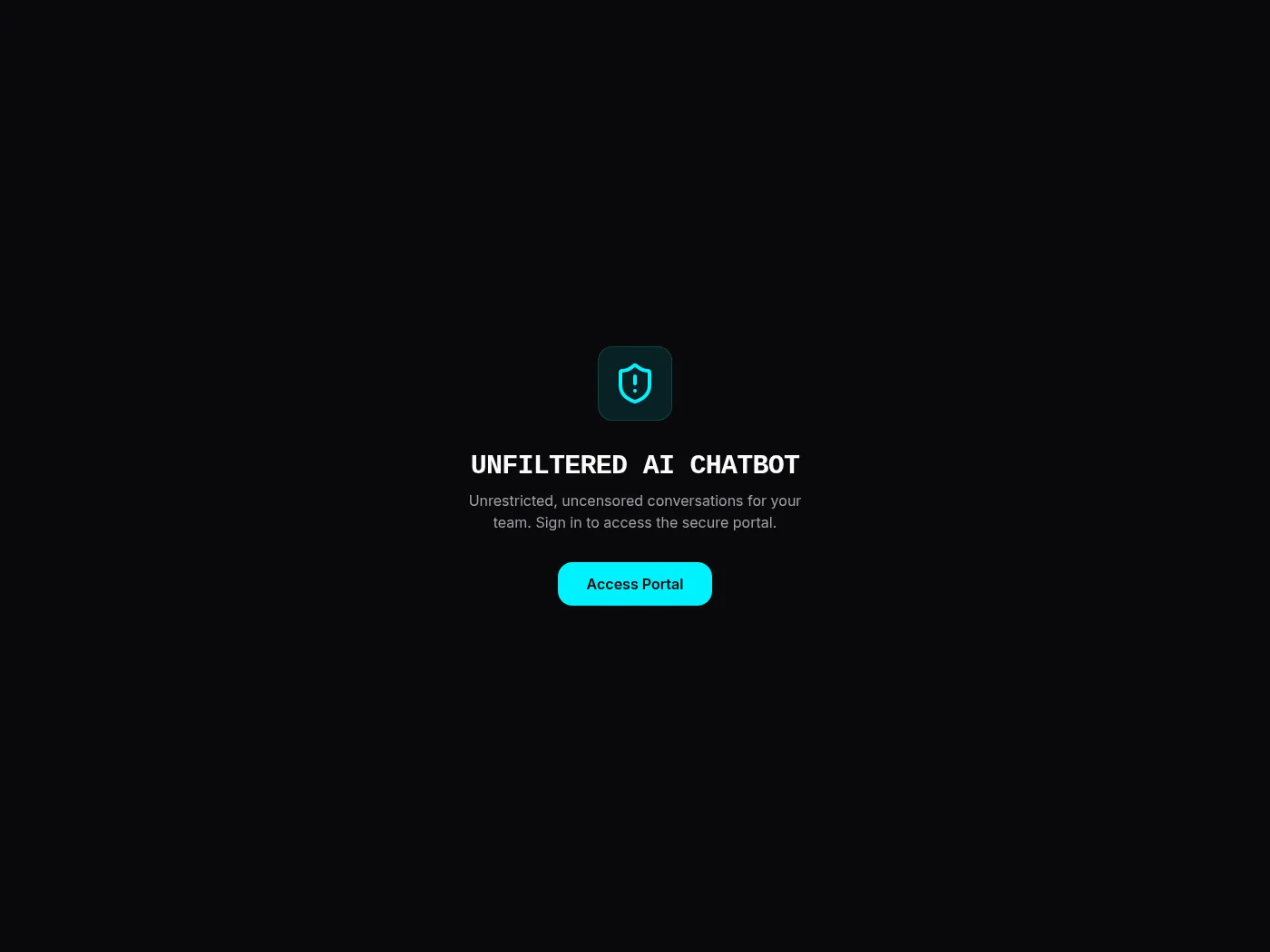 Unfiltered AI Chatbot