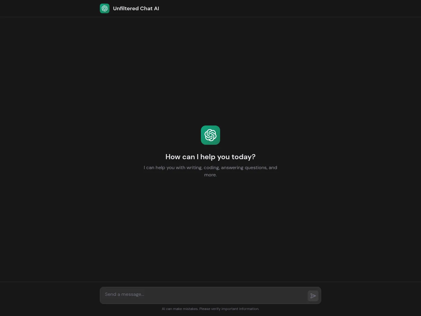 Unfiltered Chat AI