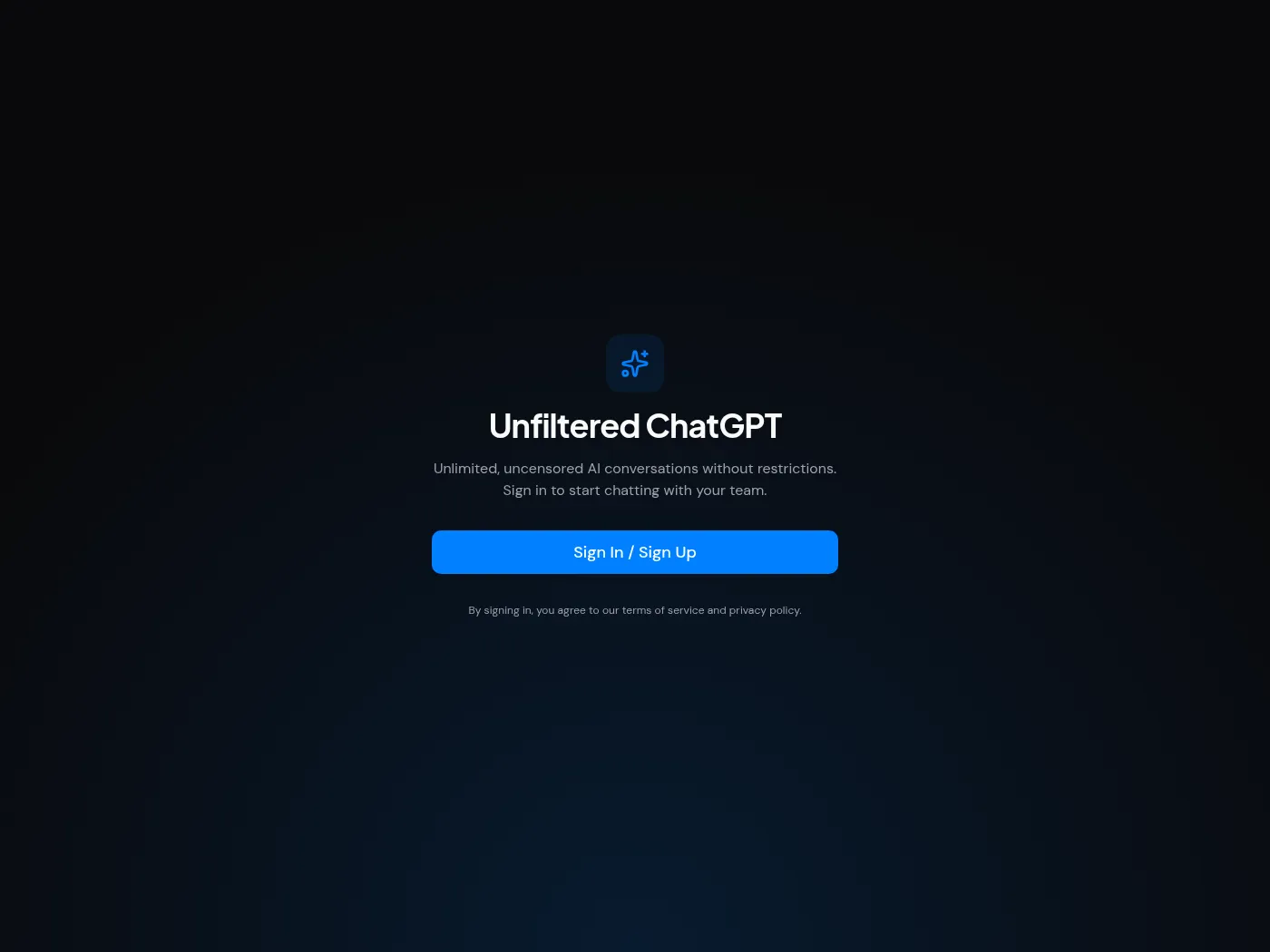 Unfiltered ChatGPT Web