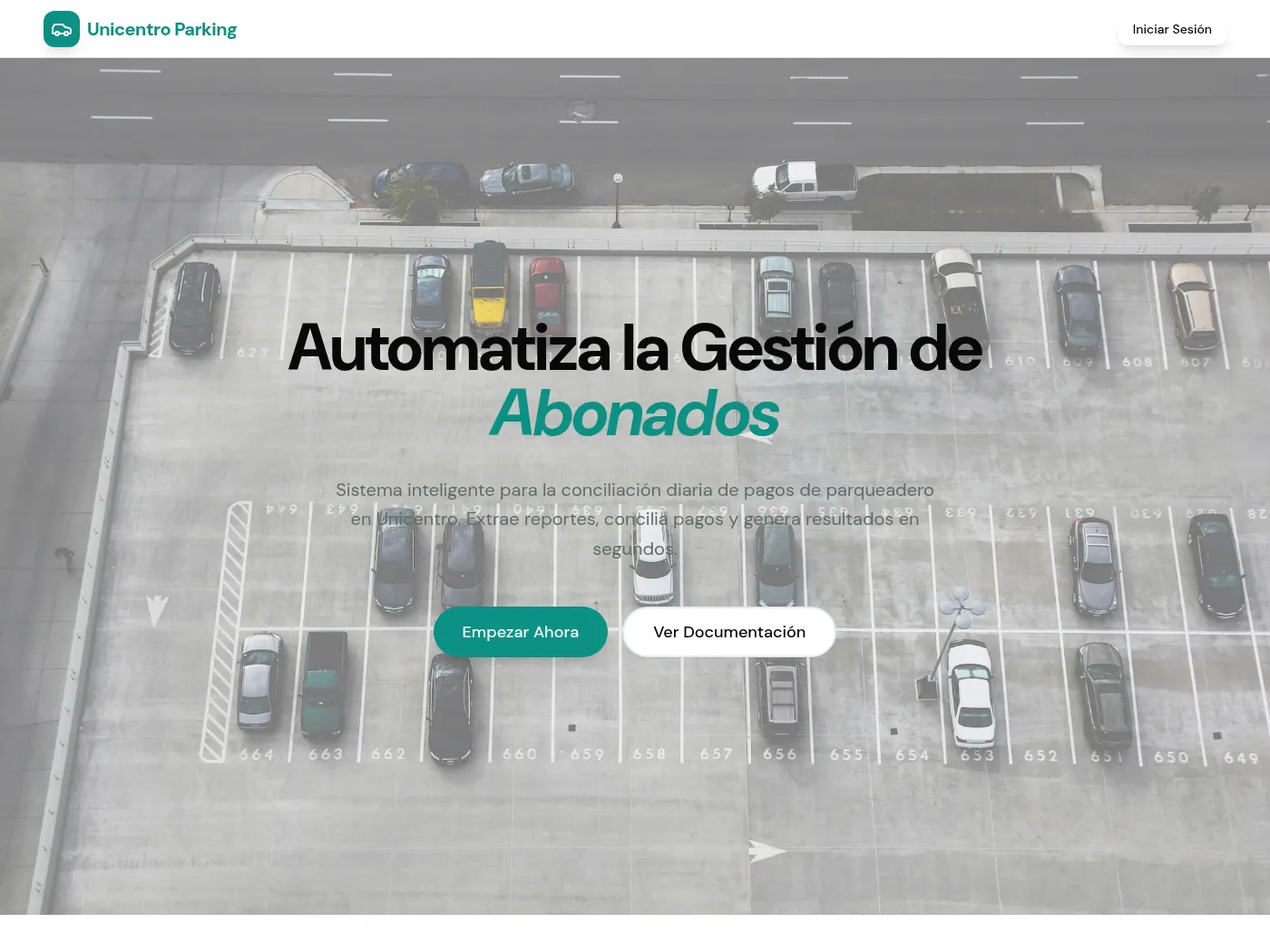 Unicentro Parking Manager