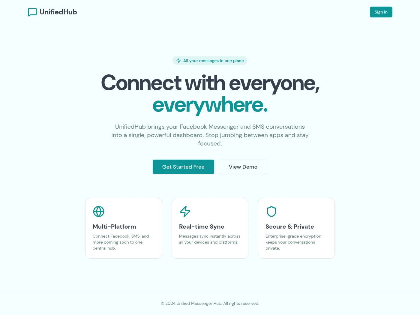 Unified Messenger Hub