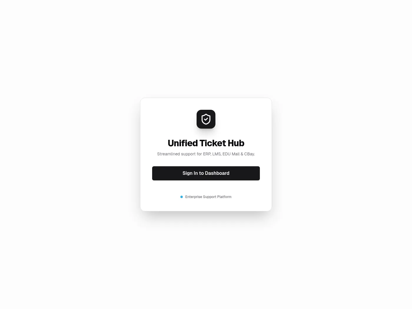 Unified Ticket Hub